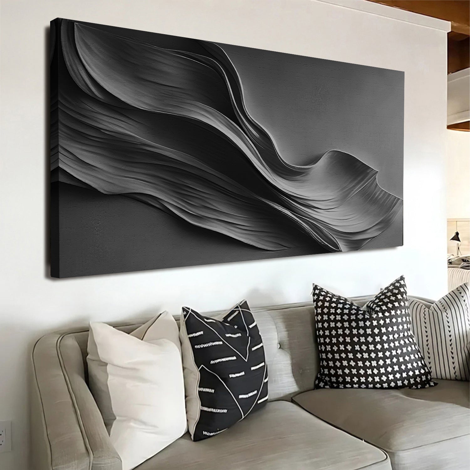 Black Minimalist Wall Art – Metal Sign Barn