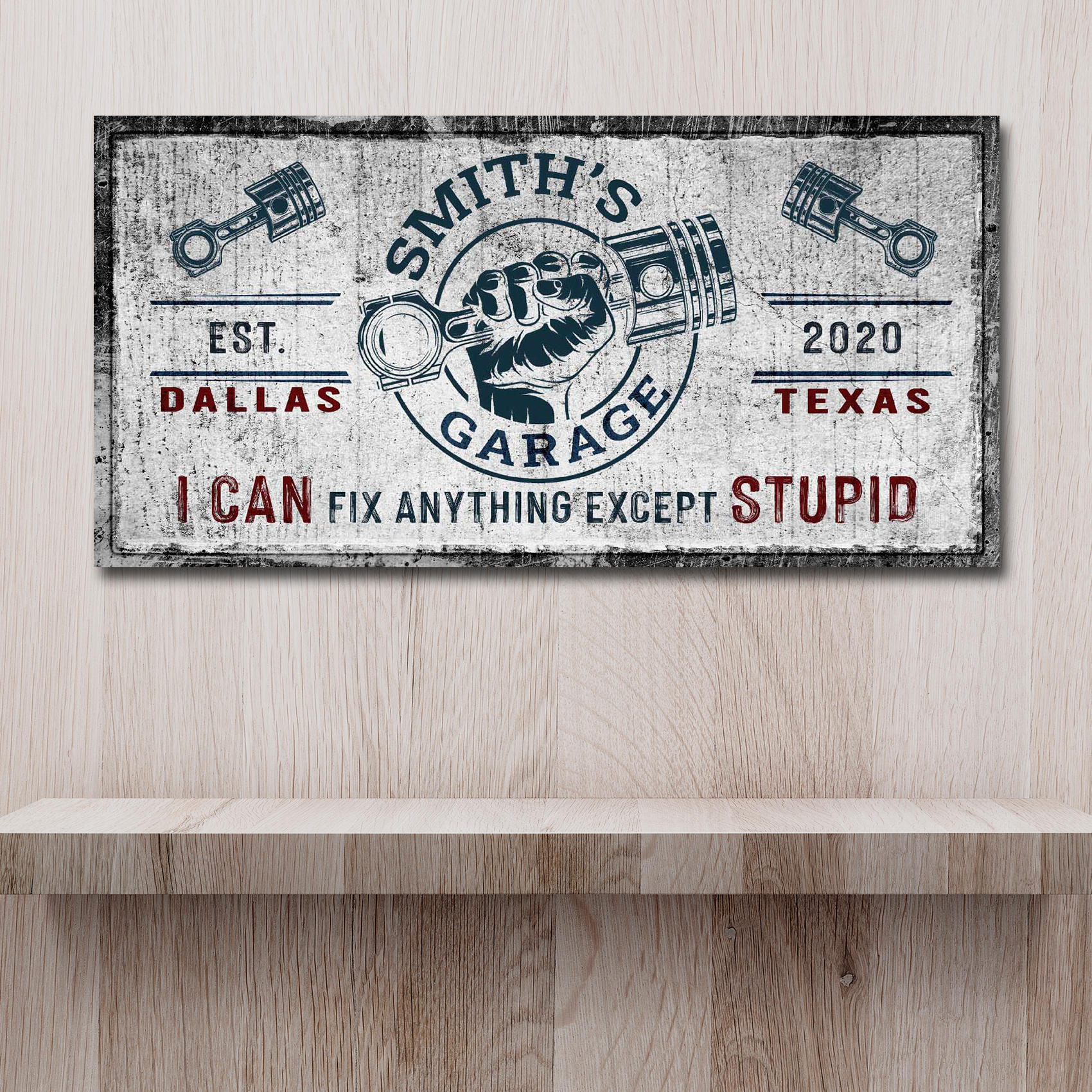 Family Garage Sign – Metal Sign Barn