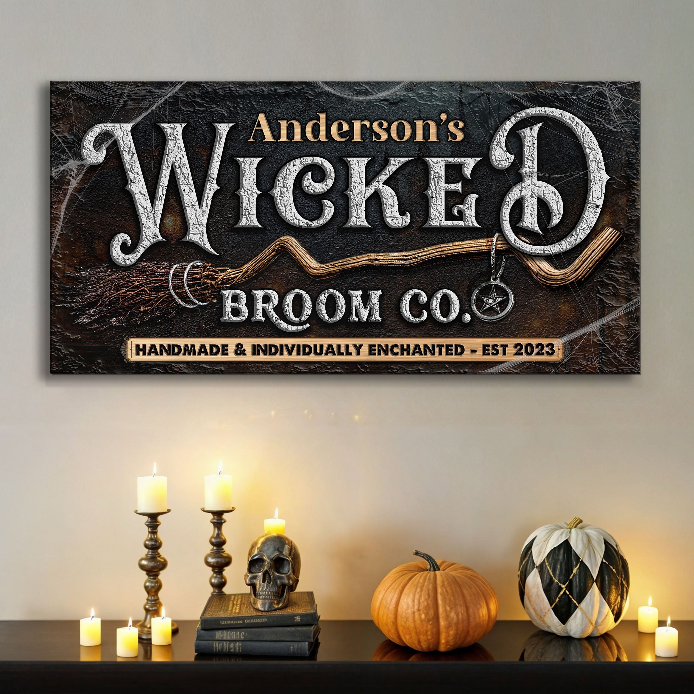 Personalized Wicked Halloween Sign II – Metal Sign Barn
