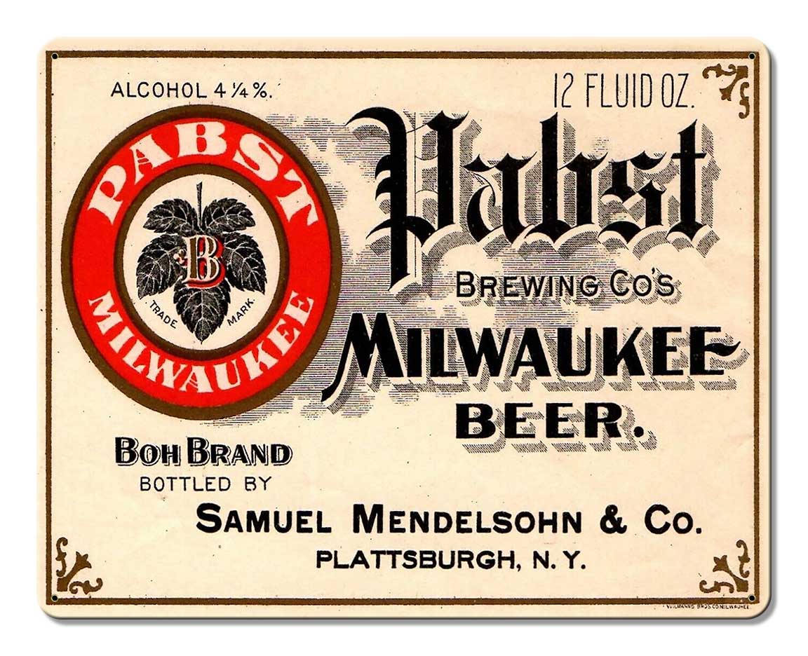 Old Pabst Ad – Metal Sign Barn