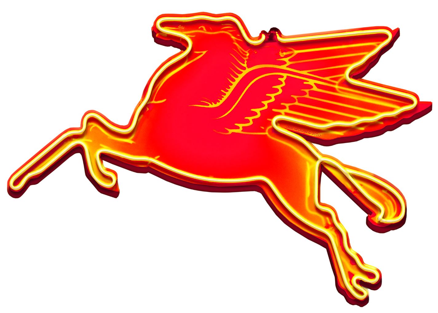 Pegasus Neon Sign – Metal Sign Barn