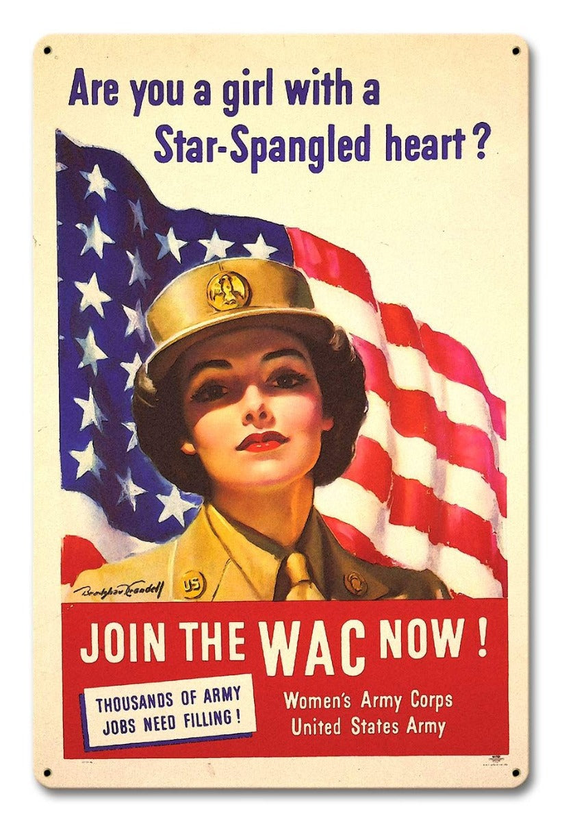 Womens' Army Corps – Metal Sign Barn