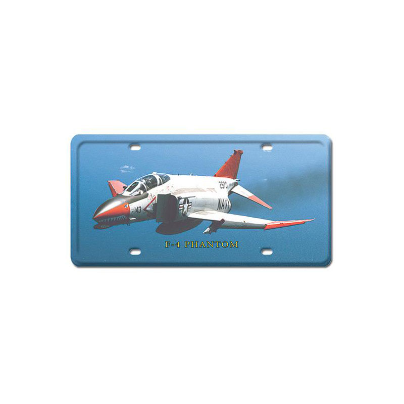 F-4 Phantom, Aviation, License Plate, 6 X 12 Inches – Metal Sign Barn