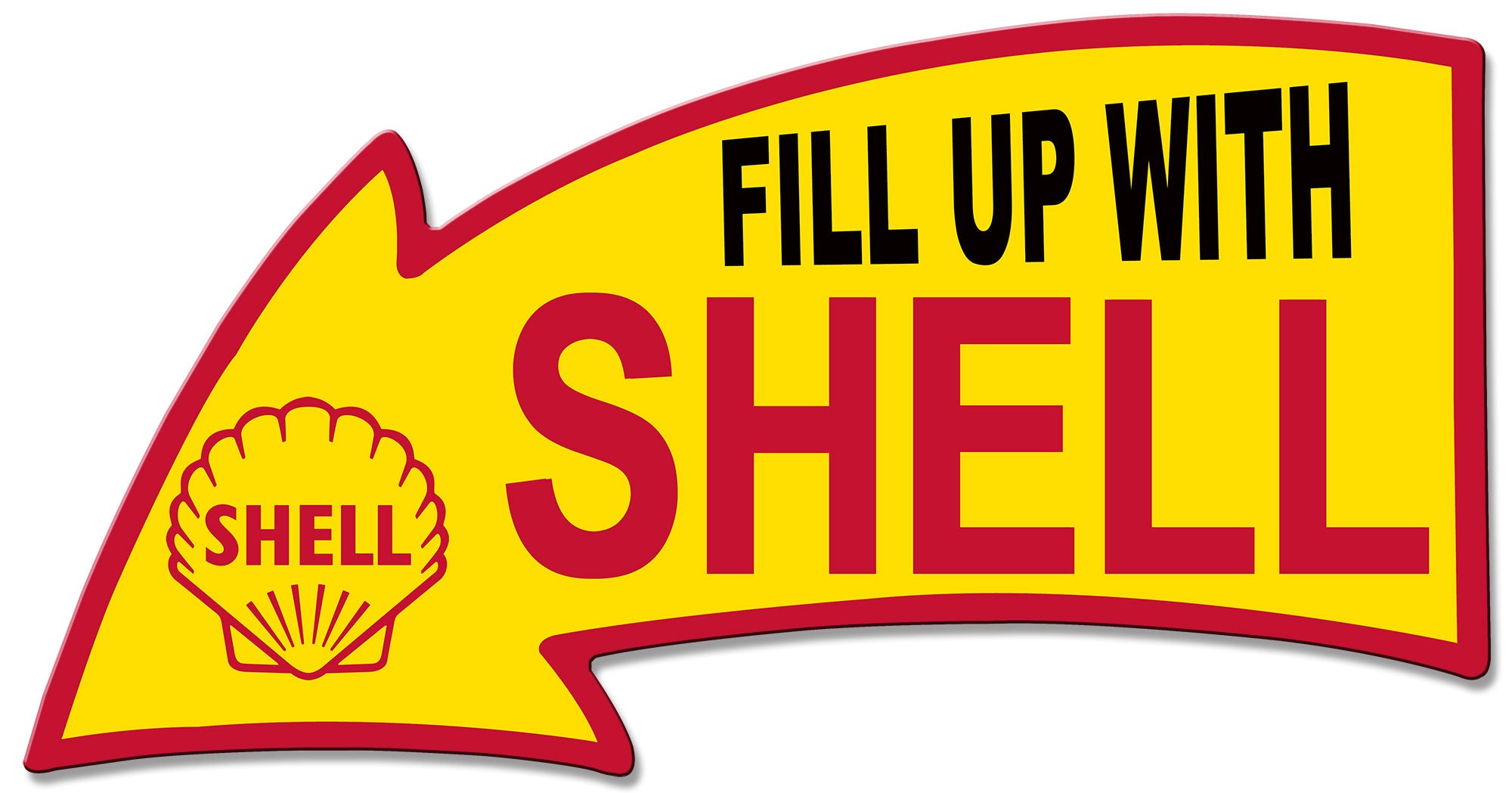 Fill Up With Shell Arrow Shape, Featured Artists/Shell, PLASMA , 14 X ...
